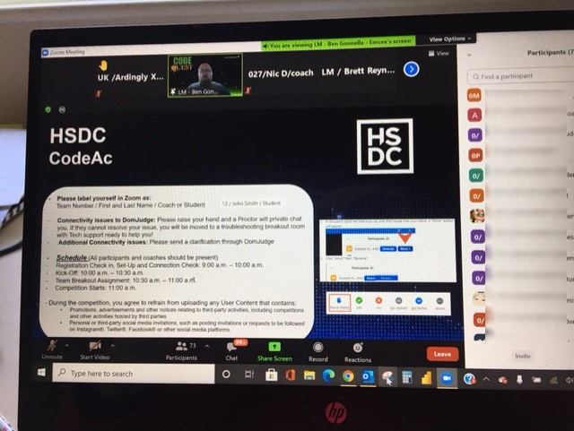 News | HSDC students take part in Lockheed Martin's remote Code Quest ...